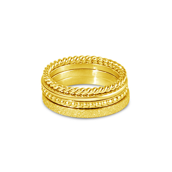 4 Ring Set Gold