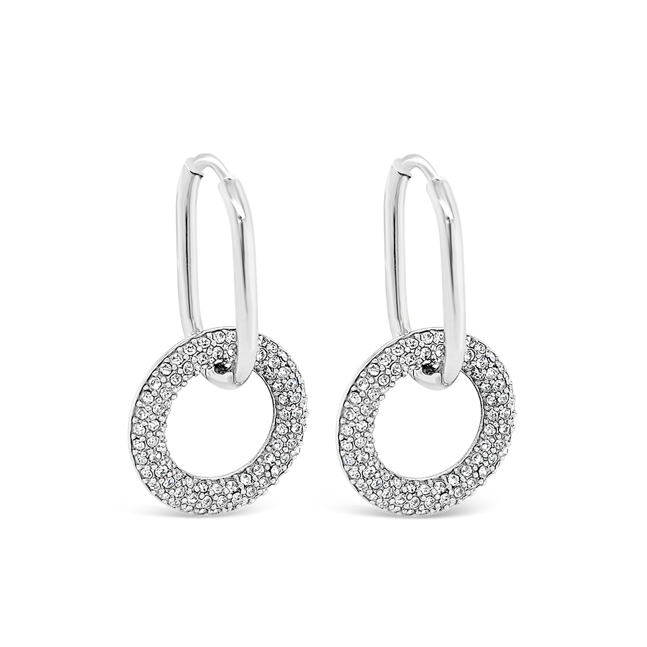 Preciosa Lock Earrings Silver