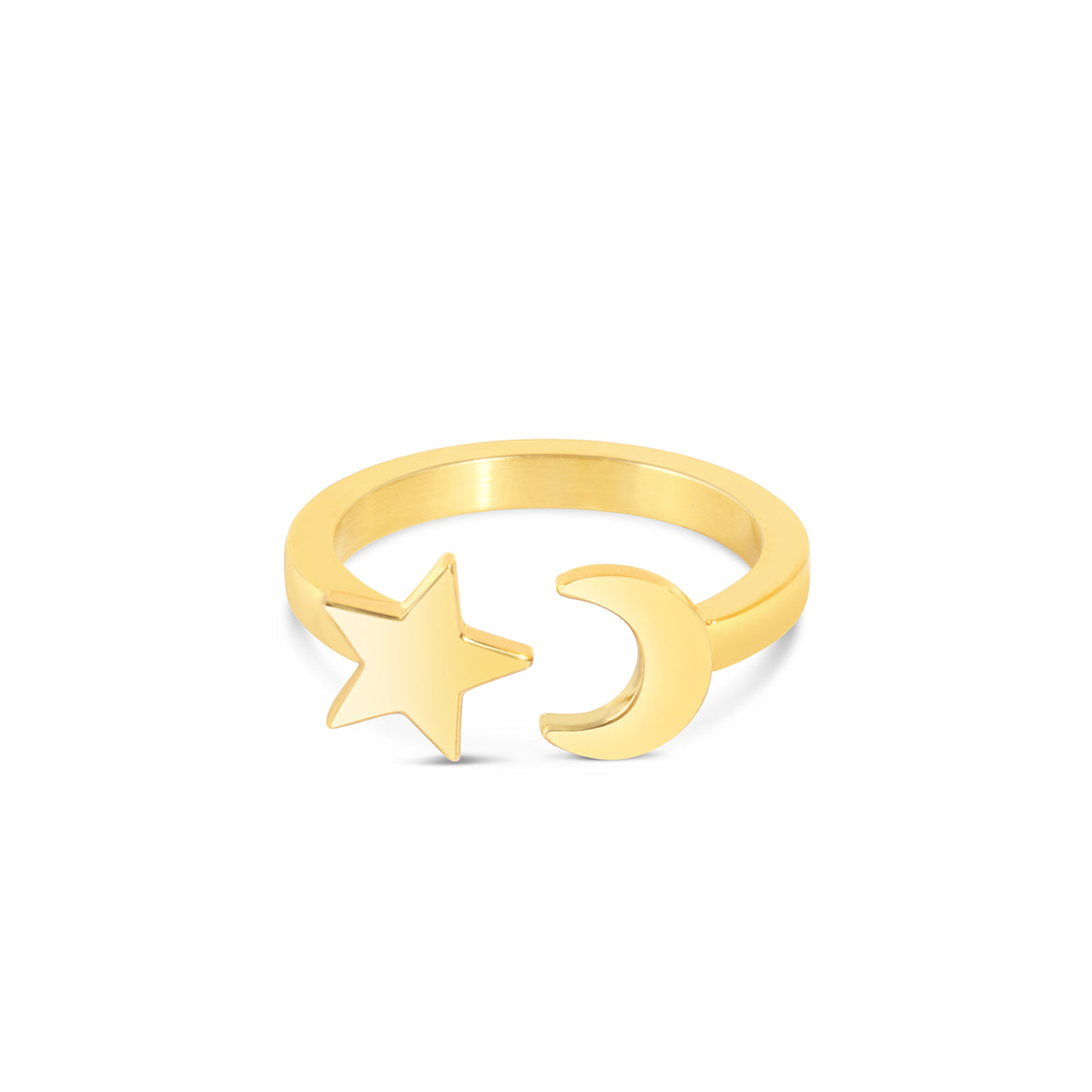 Star Moon Ring Gold – Mi Tesoro Jewelry